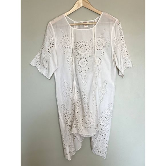 Sundance | Swim | Sundance Eyelet Long Tunic 0cotton Embroidered Swim ...
